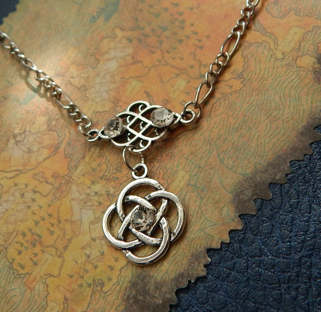 Open Celtic Knot Necklace / Silver Celtic Jewelry / Celts, Handmade ...