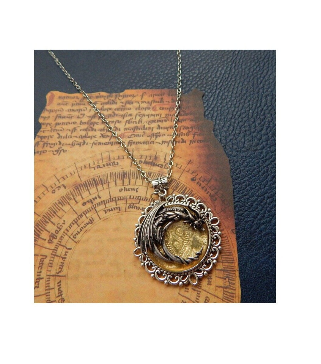 Dragon Pendant Necklace / Unisex Fantasy Jewelry / Fairy Core Jewelry ...