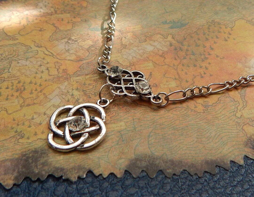 Open Celtic Knot Necklace / Silver Celtic Jewelry / Celts, Handmade ...