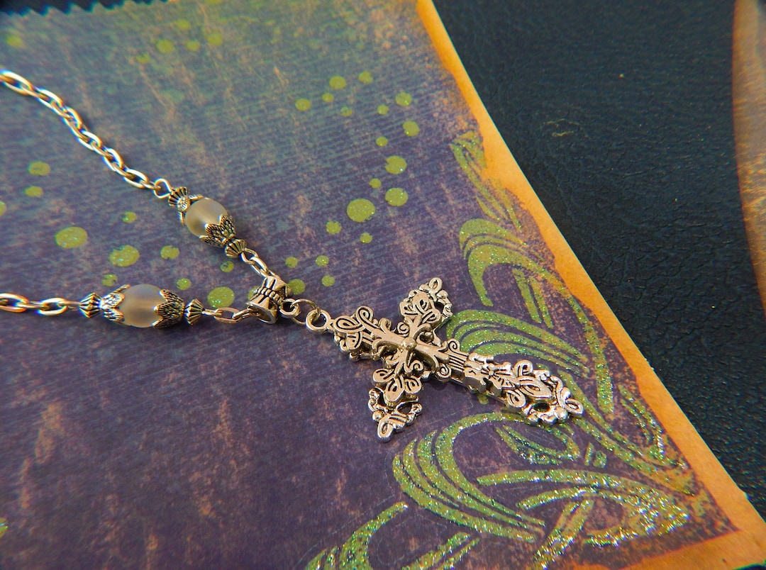 Silver Cross Necklace / Cross Jewelry /religious Jewelry, Confirmation ...