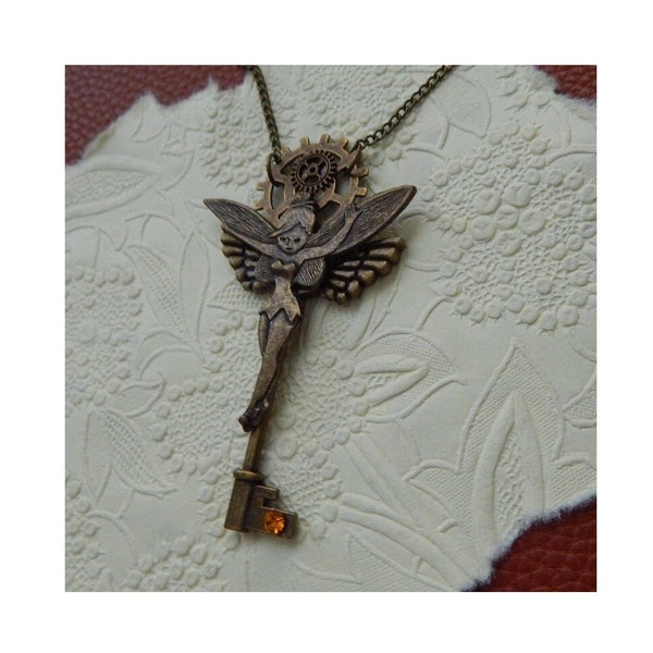 Fairy Key Pendant - Etsy