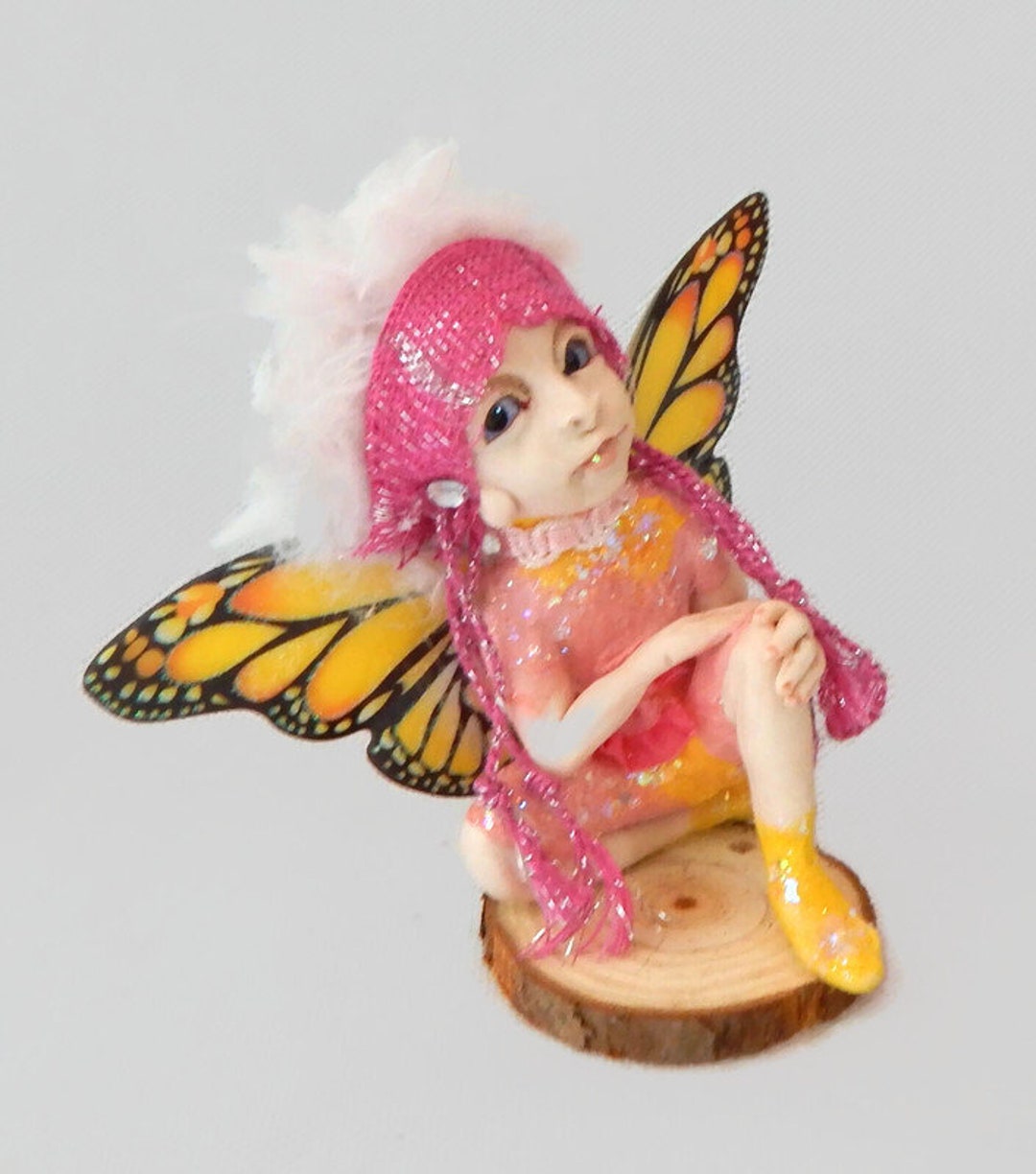 Tiny Fairy, Fairy, Art Doll / Fairy Gift, OOAK Fairy / Fairy Sculpture ...