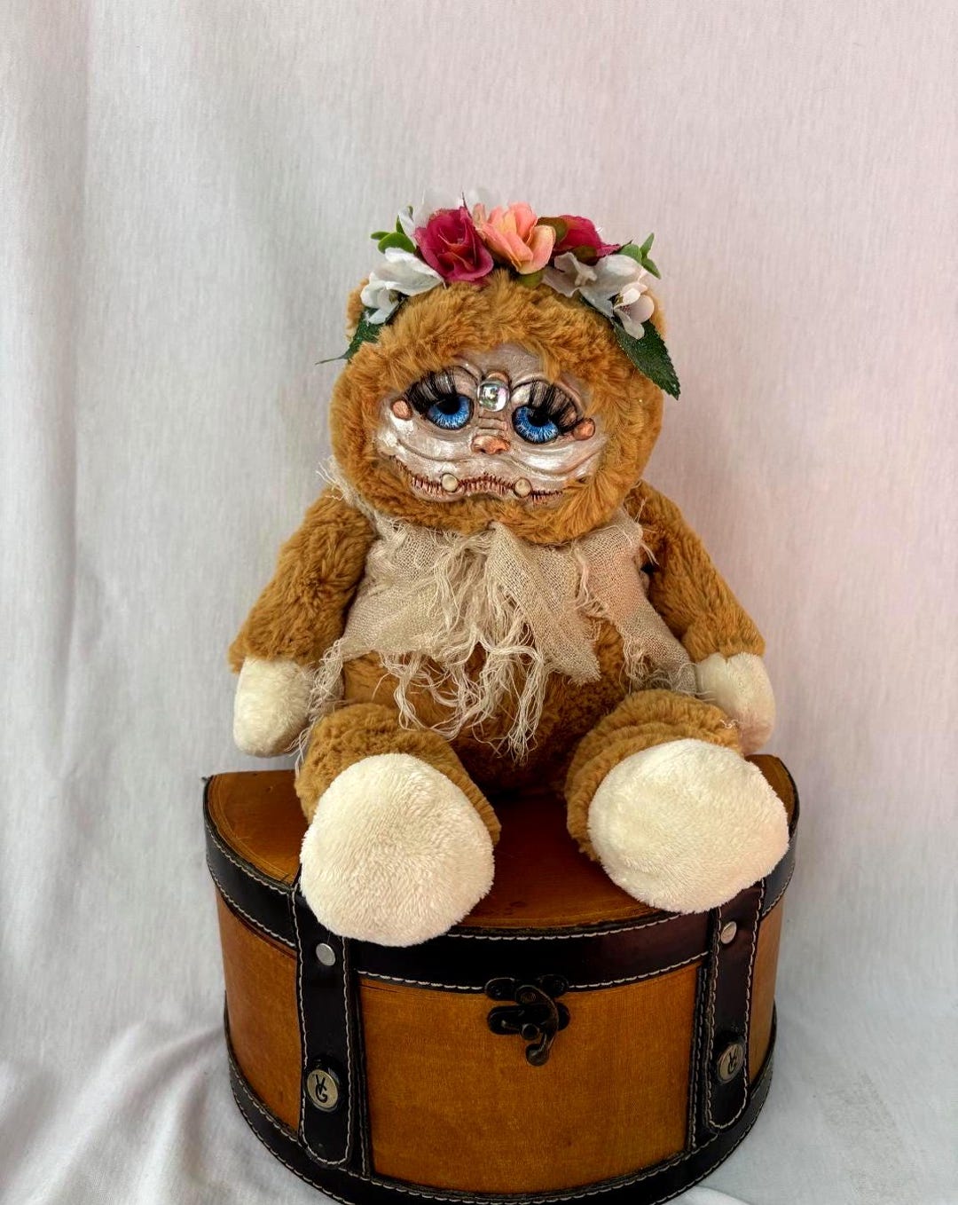 Creepy Cute Animal Art Doll, Creepy Bear Plushie / OOAK Creature ...