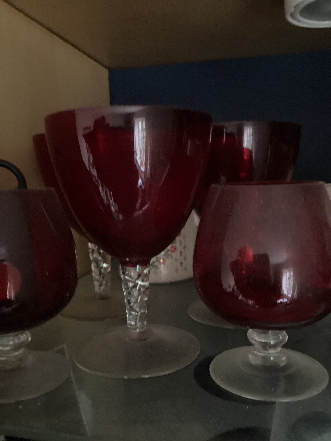 Blood Red Vintage Glasses, Vampires Can Toast on Halloween Price is per ...