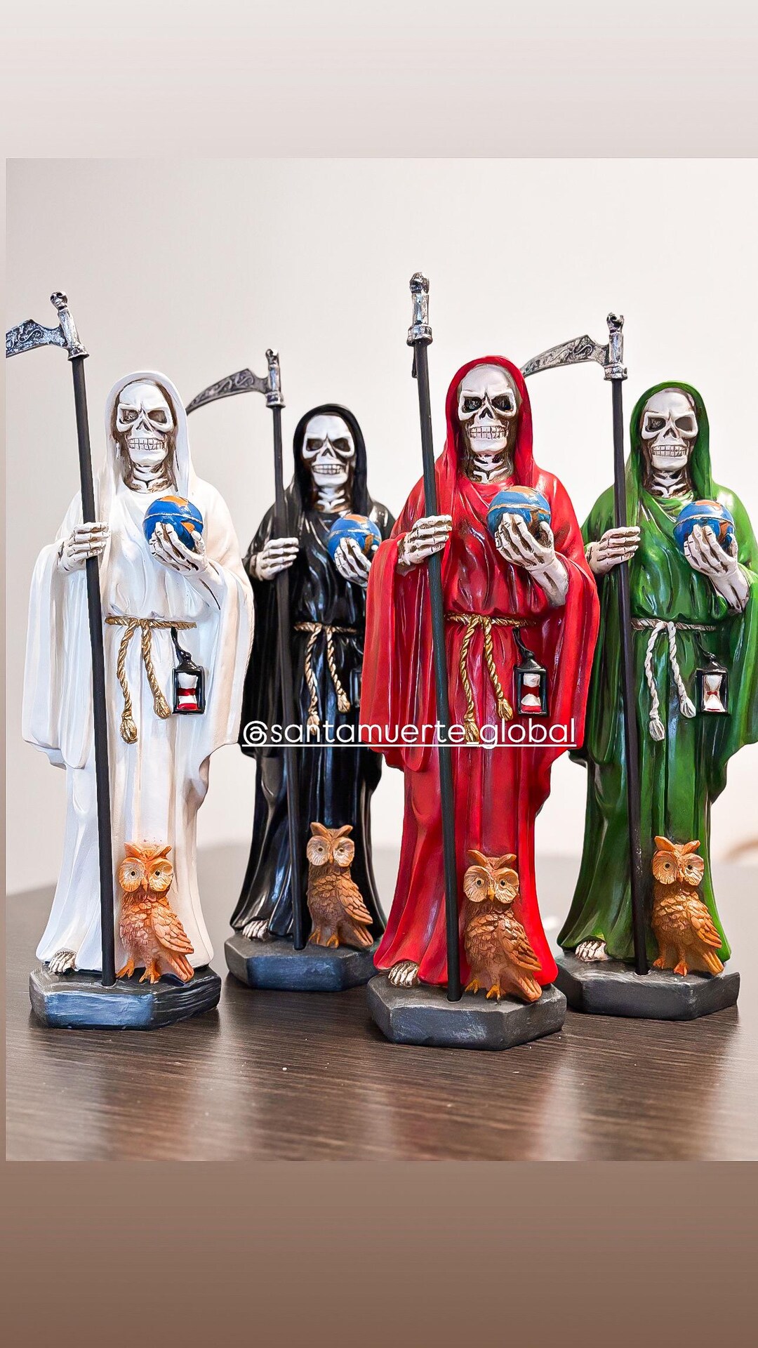 Santa Muerte Statues 12 Inch. Holy Death Statues. Free Gift W/purchase ...