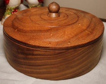 Artisan Hand Turned Piñon Box With Lid - Etsy