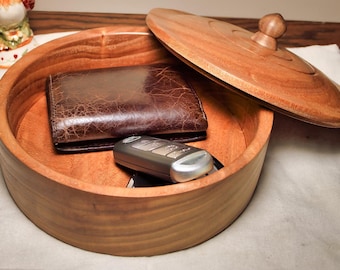 Artisan Hand Turned Piñon Box With Lid - Etsy