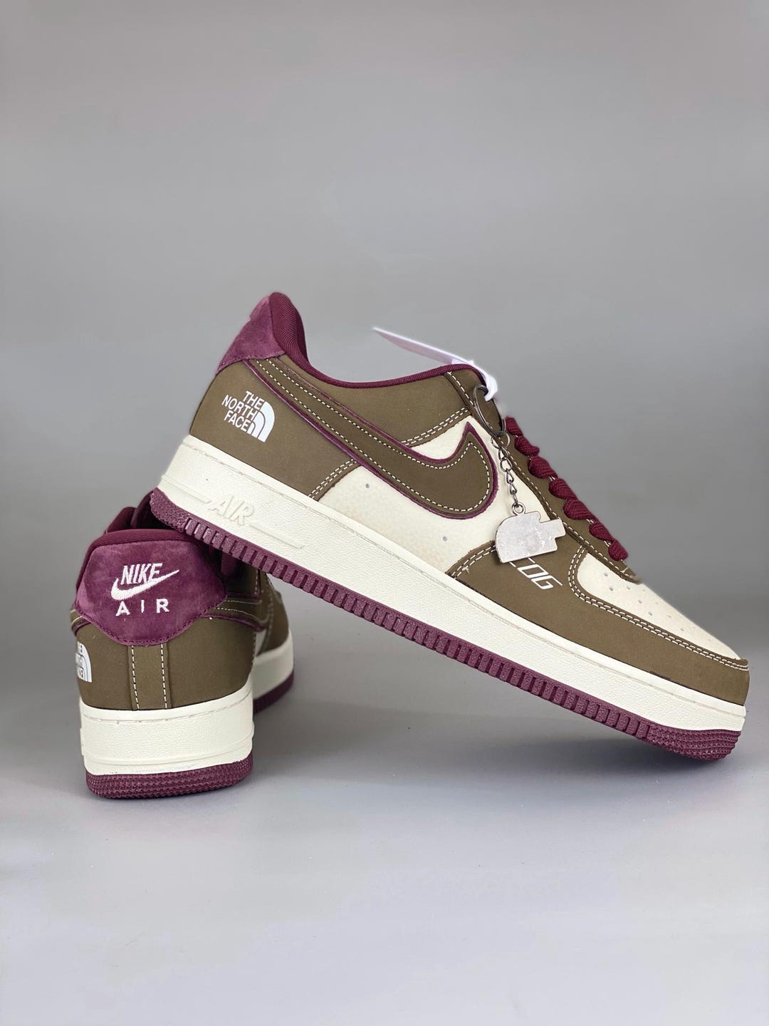 Custom the North FACE Air Force 1, Hand Painted Sude Af1,sneaker for ...