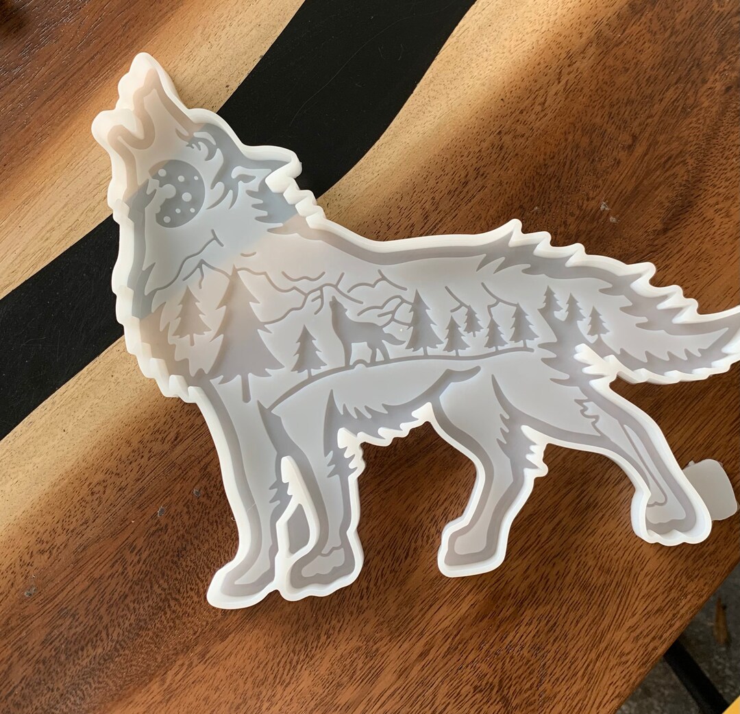 Wolf Mold Medium/large Animal Molds Keychain Earrings - Etsy