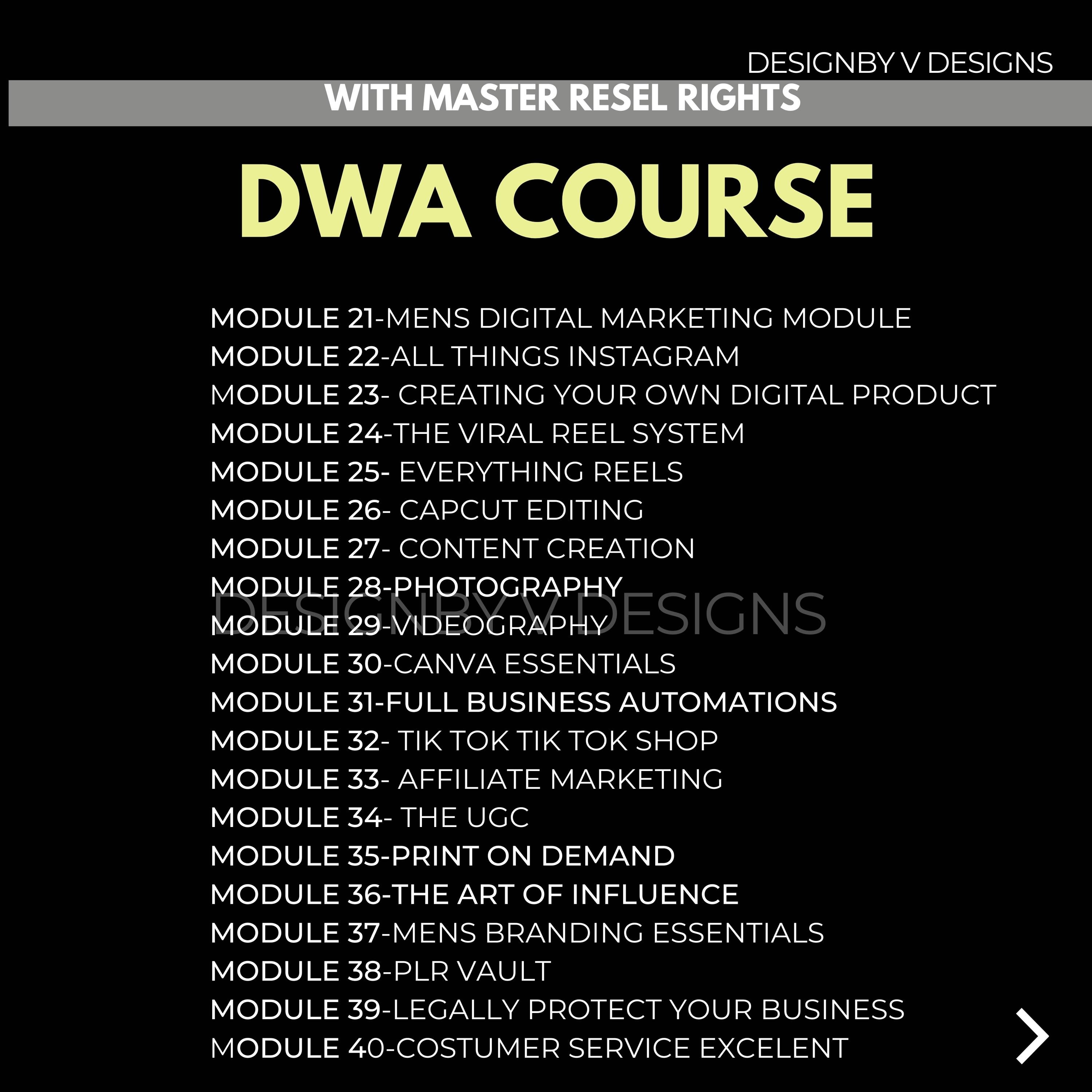 DWA FULL COURSE 2025 - Etsy