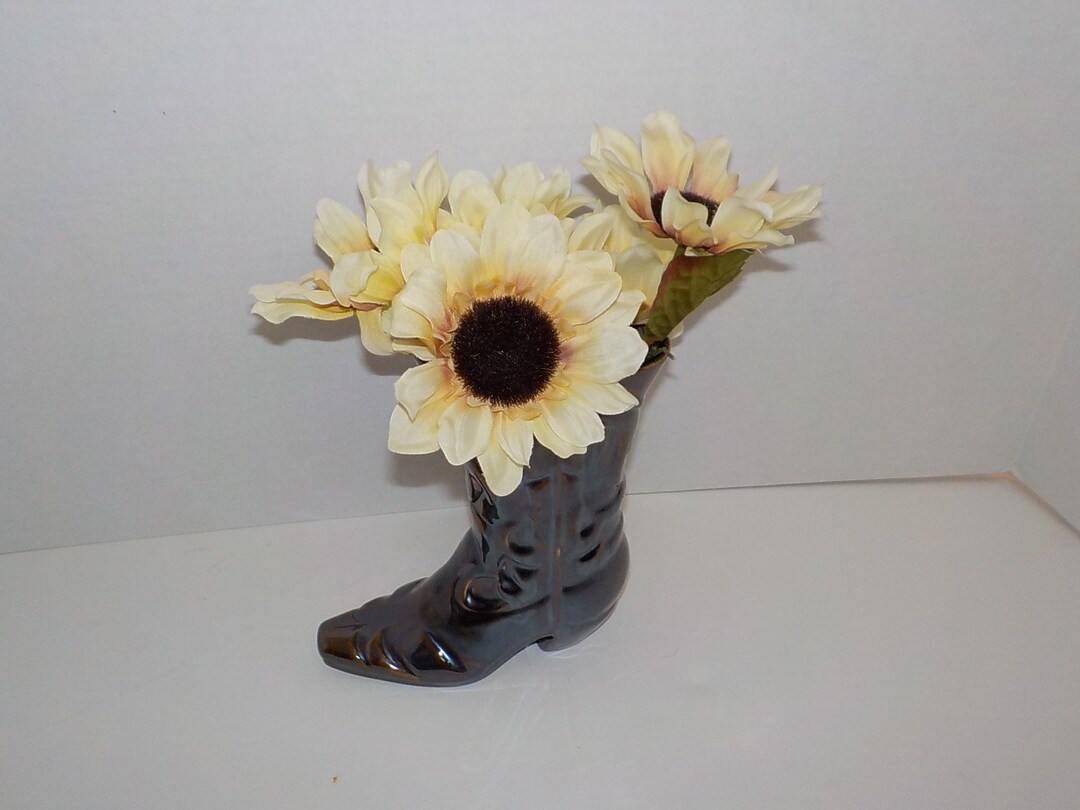 Ceramic Boot Vase - Etsy