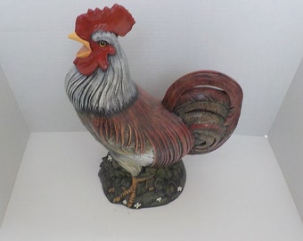 Large Ceramic Rooster - Etsy