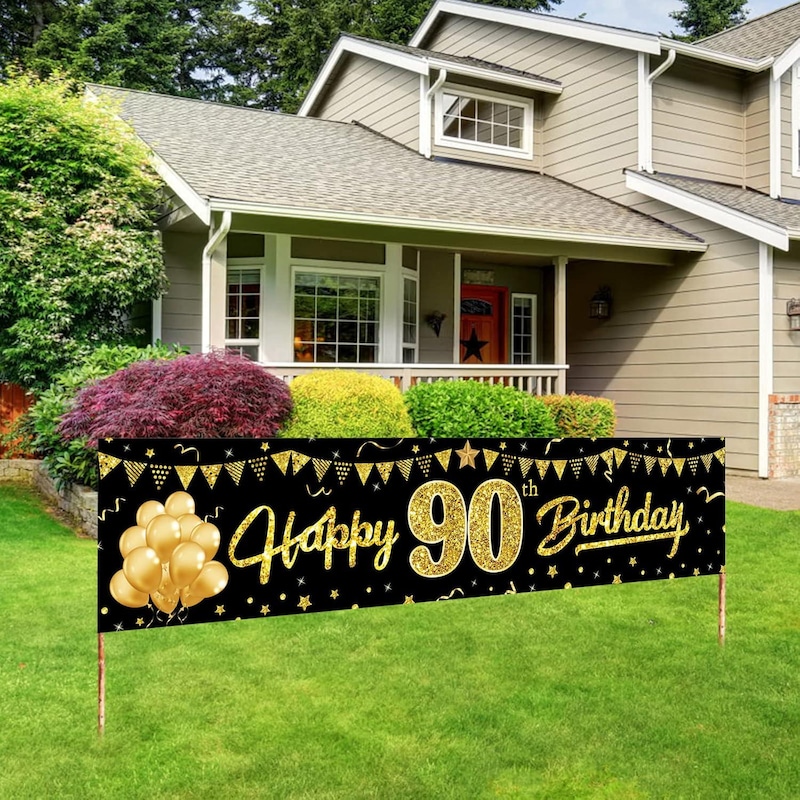 90th Birthday Sign - Etsy