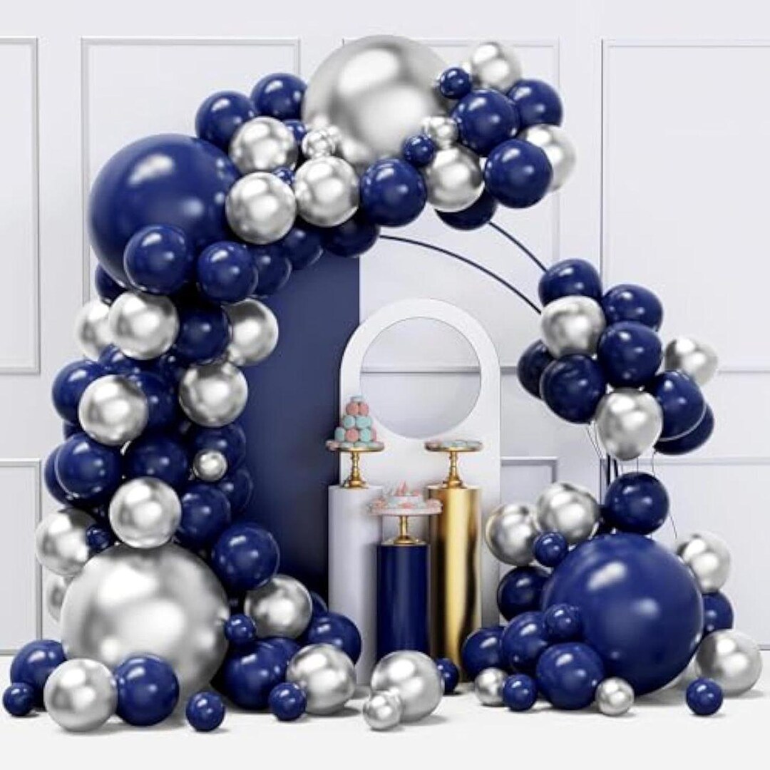 Navy Blue Balloon Arch Kit (120pcs) – Ideal for Parties, Baby Showers ...