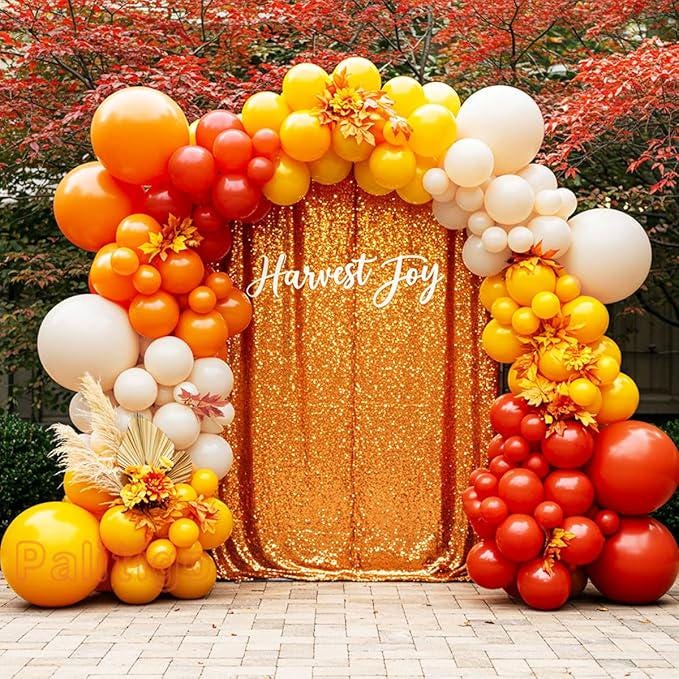 Fall Balloon Arch Kit: Burnt Orange, Yellow & Ivory Party Decor - Etsy