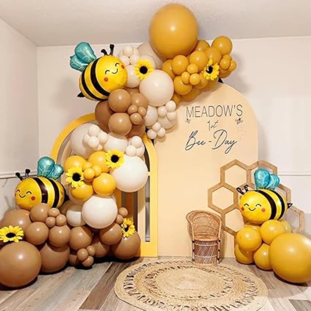 Bee Balloon Arch Kit: Bumble Bee Party Garland, Gender Reveal Decor - Etsy