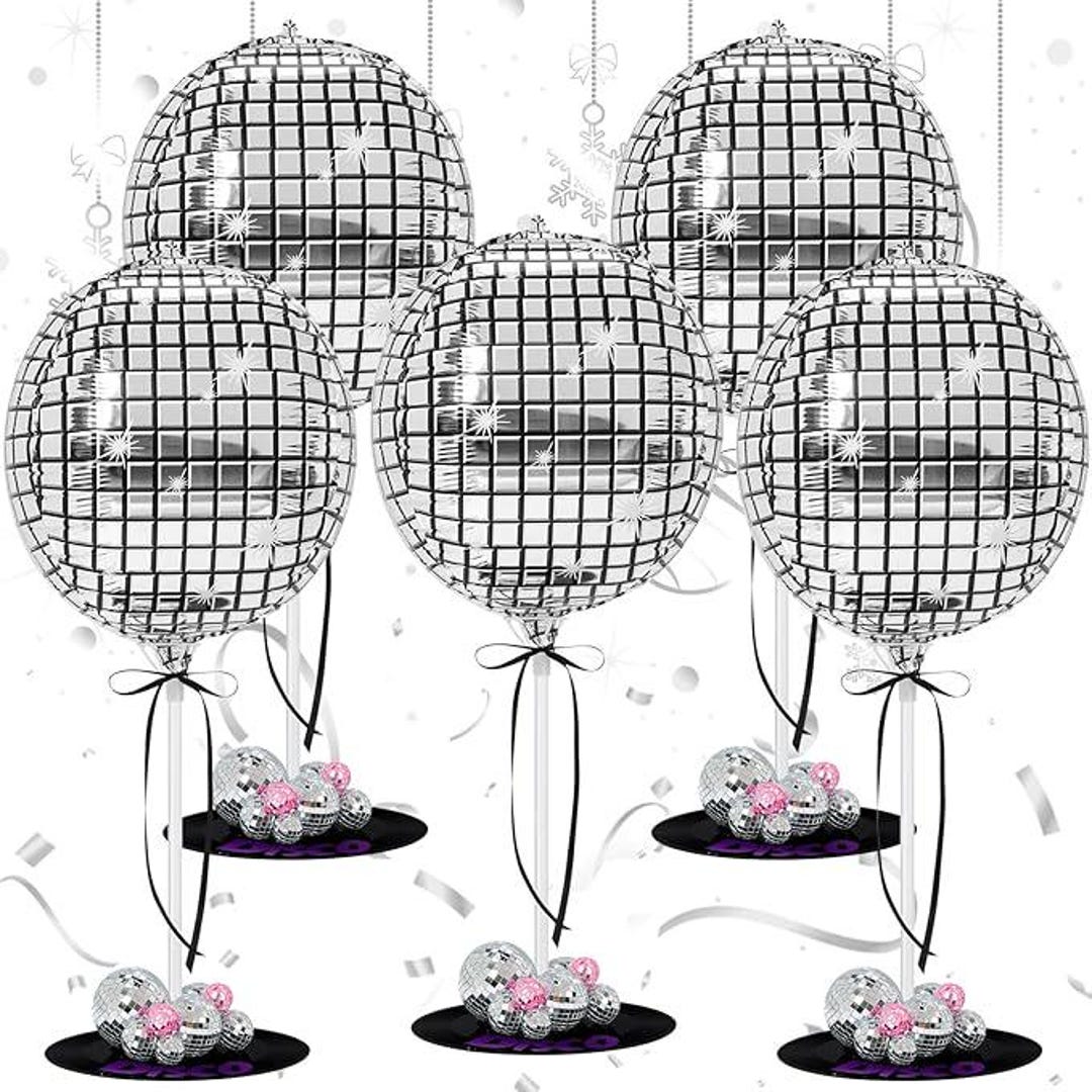 Disco Ball Balloon Centerpiece Kit, 78 Pcs Party Decorations - Etsy