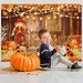 Fall Photo Backdrop 7x5ft Autumn Pumpkin Barn Maple Leaves Harvest ...