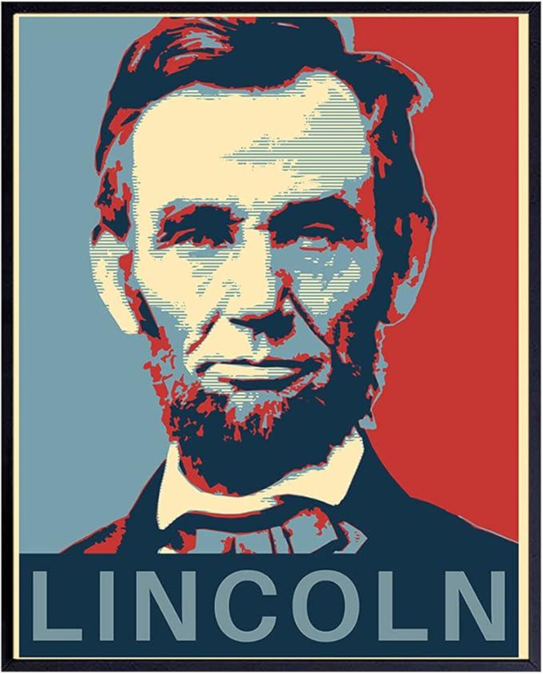 Abraham Lincoln Poster Patriotic Wall Decor Home Office US Wall Art - Etsy