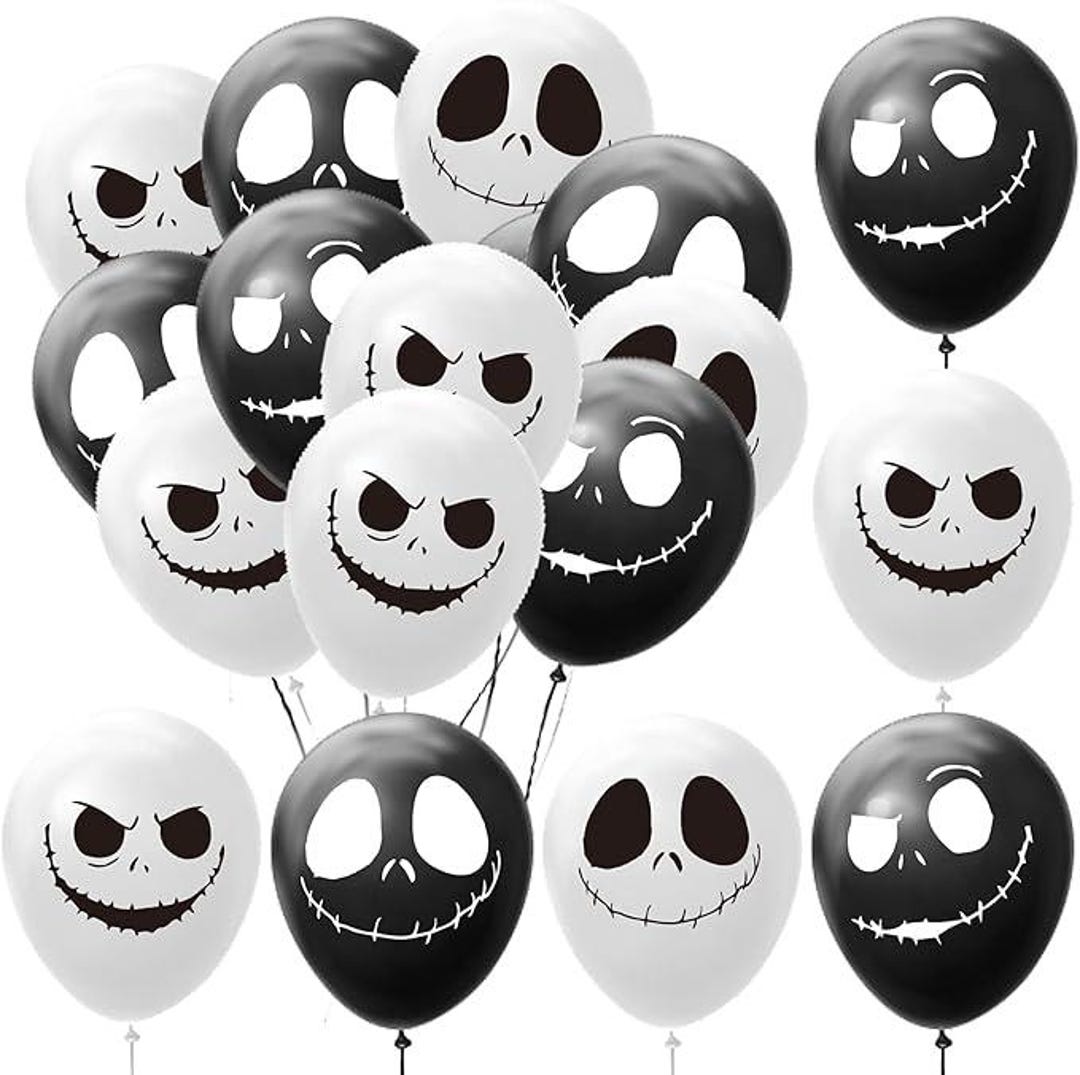 36pc Halloween Skeleton Demon Balloons – Latex Party & Haunted House ...