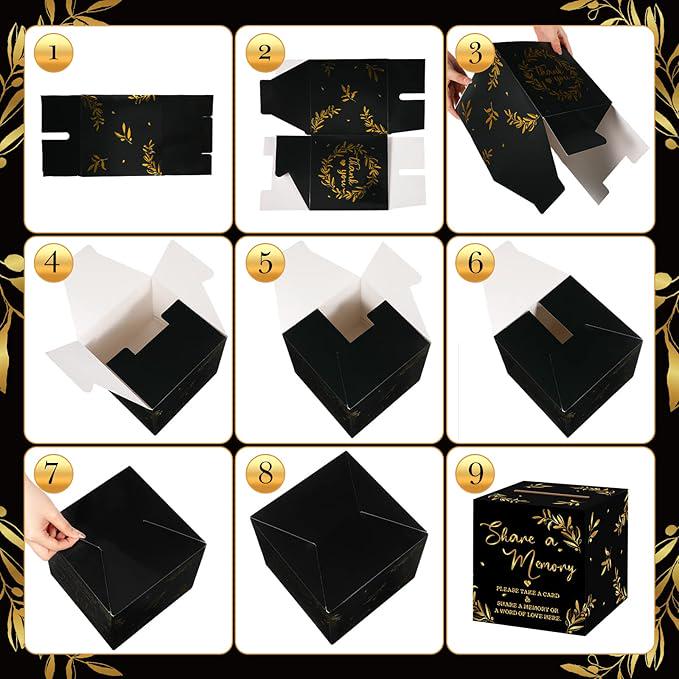 50PCS Share a Memory Cards Box for Funeral Wedding Birthday Anniversary ...