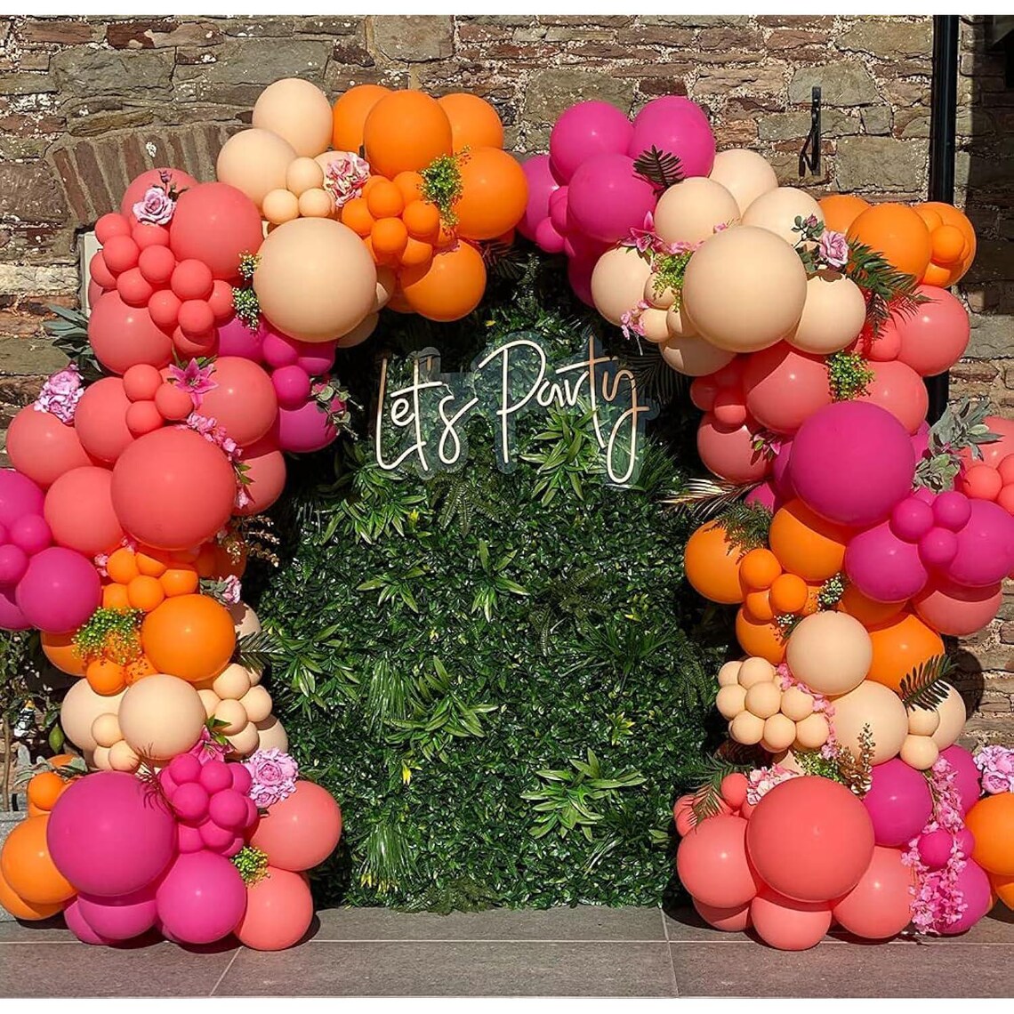 Tropical Luau Balloon Garland Arch Kit Hawaiian Beach Flamingo Party ...