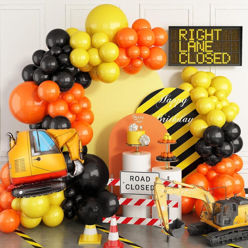 Construction Balloon Arch Birthday - Etsy