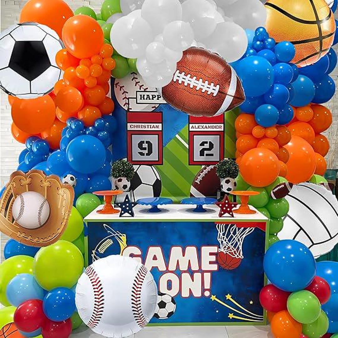 Sport Balloon Arch Garland With Football Balloons for Camping Theme ...