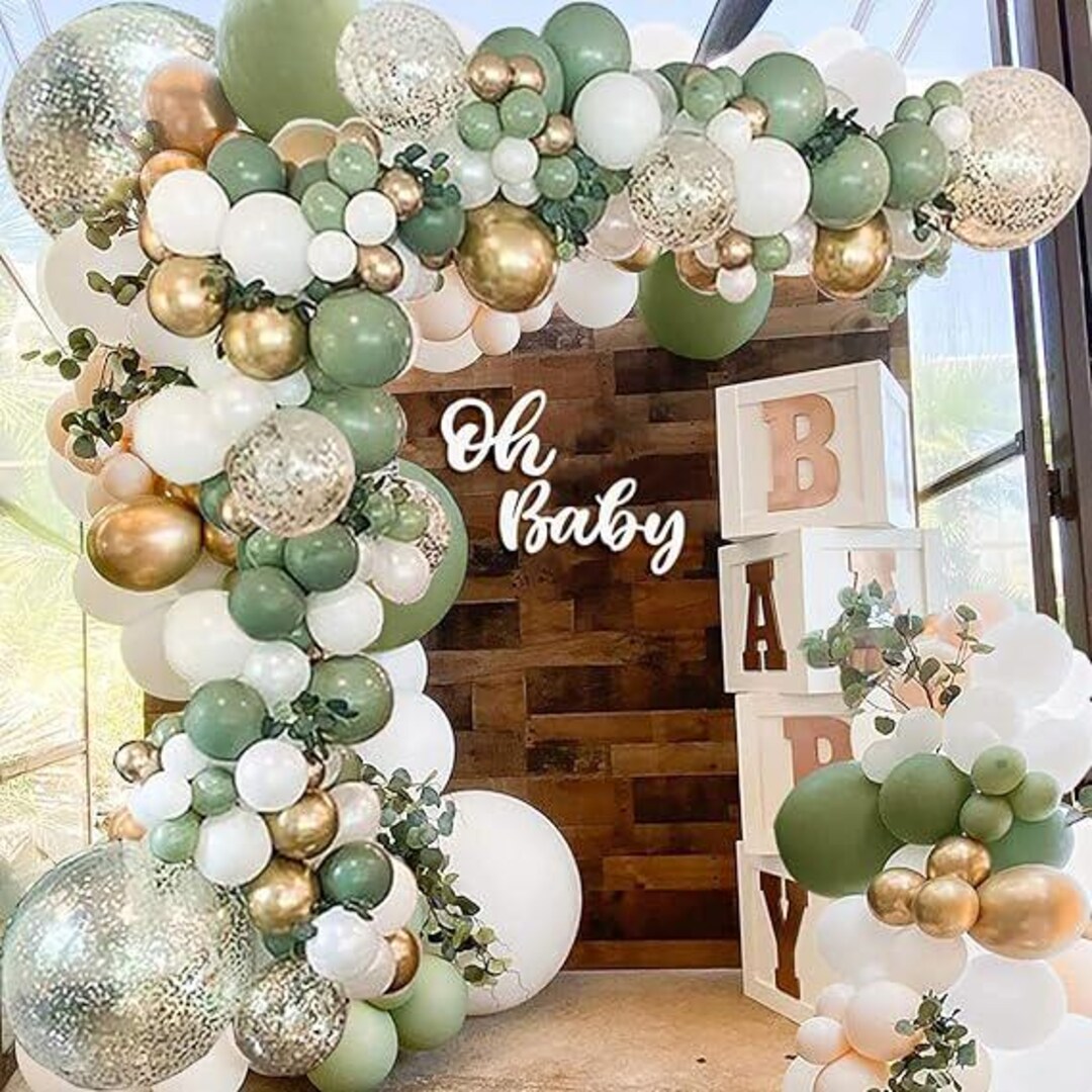 139pcs Olive Green Balloon Arch Kit Latex Balloon Garland for Party ...