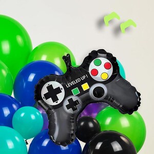 127pcs Gamer Balloon Arch Kit – Purple Teal Green Black for Game Party ...