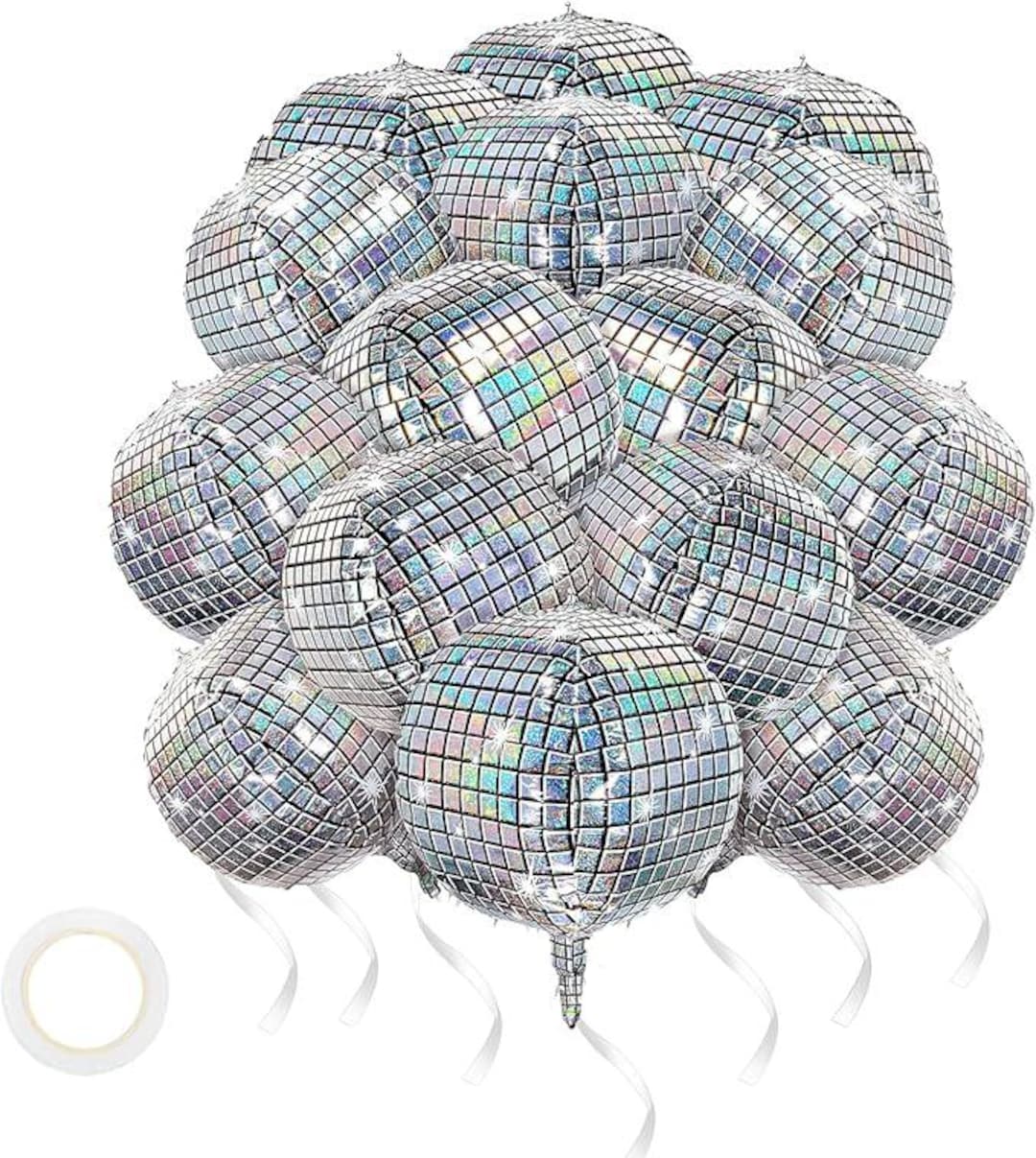Disco Ball Balloons Set (15 Pcs) - 70s Party Decorations - Etsy