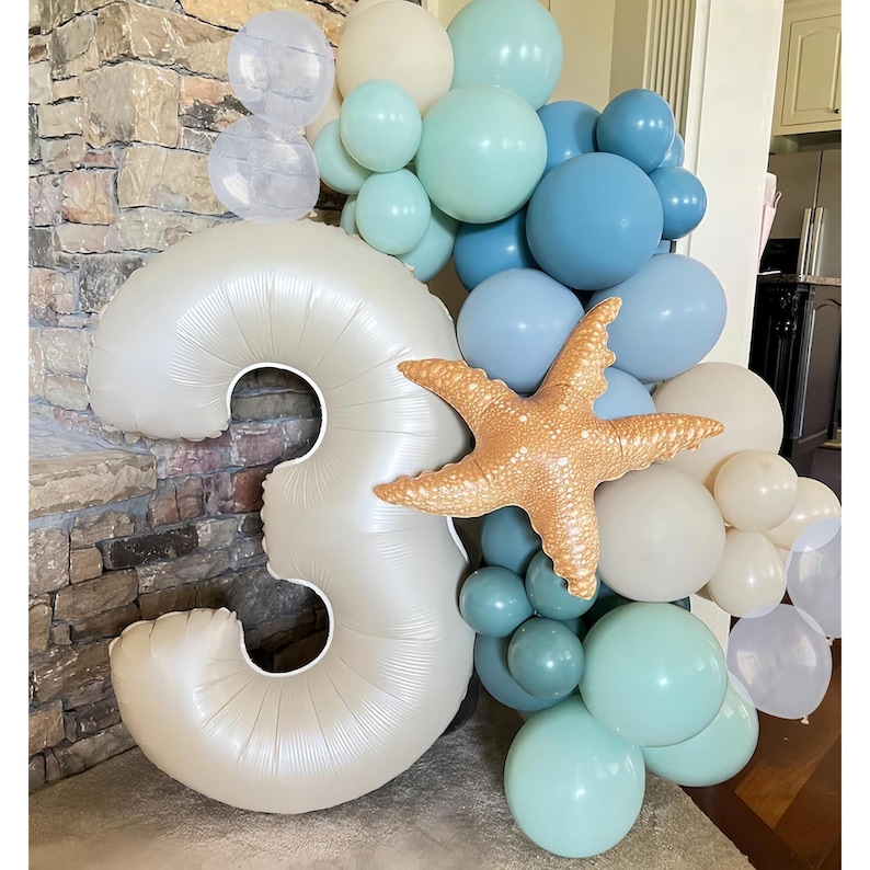 Under the Sea Balloon Garland Kit: Blue & Green Ocean Party Decor - Etsy