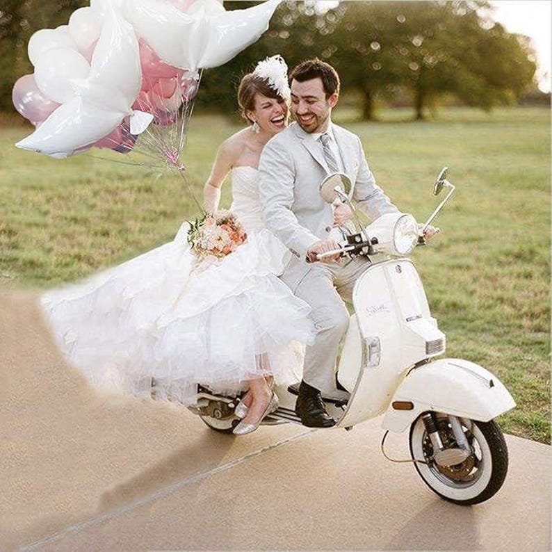 12 Biodegradable White Dove Balloons for Memorials, Funerals ...