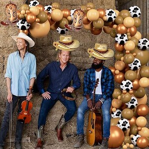135pcs Western Cowboy Balloon Arch Kit With Cow Print for Farm Theme ...