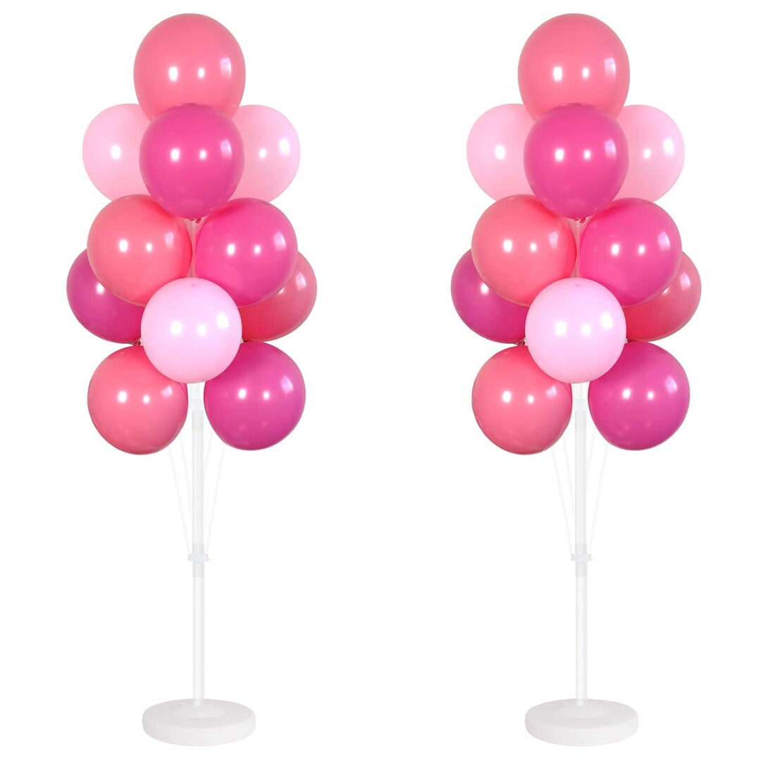 Pink Balloon Column Kit (set of 2) – Includes Balloons, Stand & Base ...