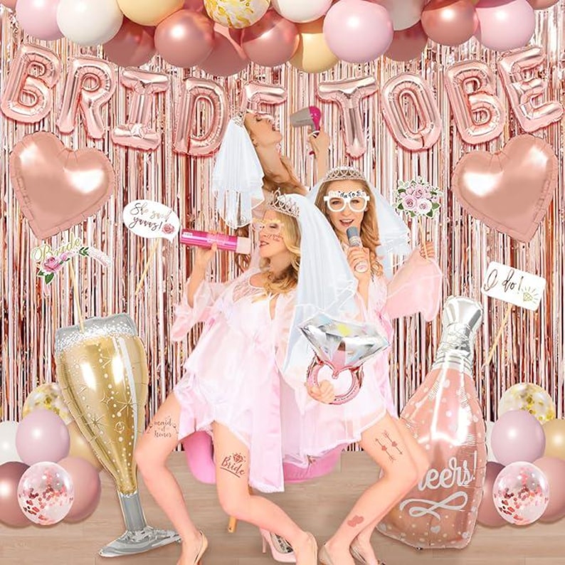116pcs Bachelorette Party Kit With Sash, Veil, Crown, Props & Wedding ...