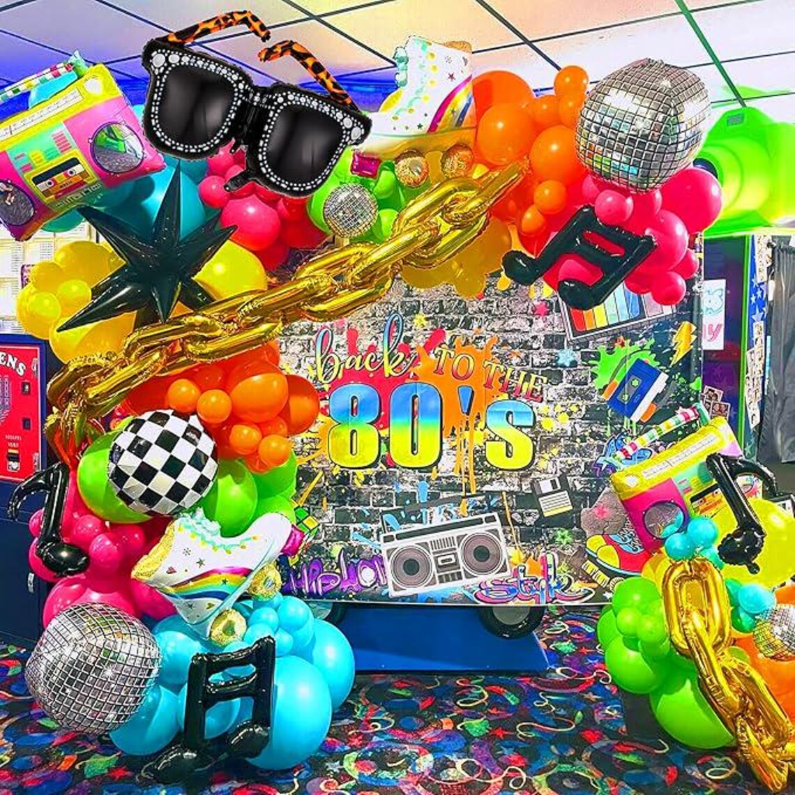 80s 90s Disco Balloon Arch Kit: Retro Party Decorations - Etsy