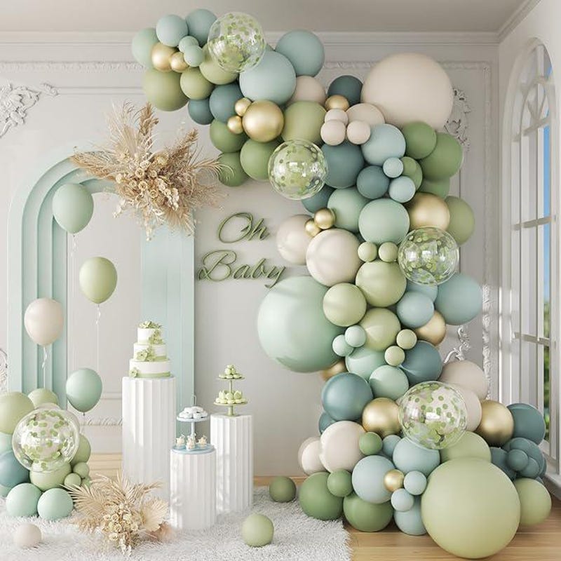 Dusty Sage Green Balloon - Etsy