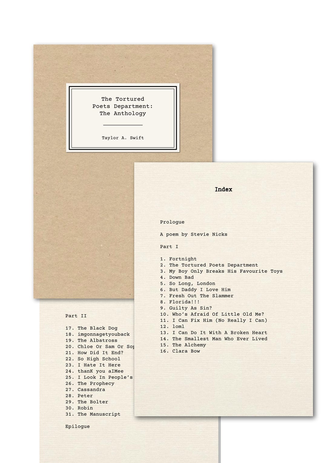 Ttpd Taylor Swift Lyric Book Digital Download Journalling Scrapbooking ...