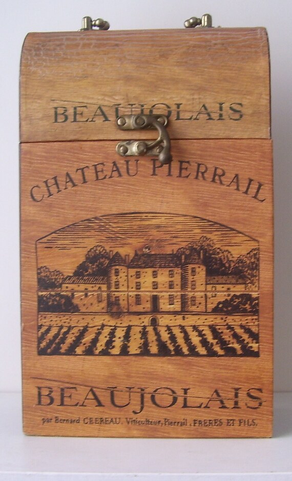 Beaujolais Chateau Pierrail Double Wine Box Carrier- … - Gem