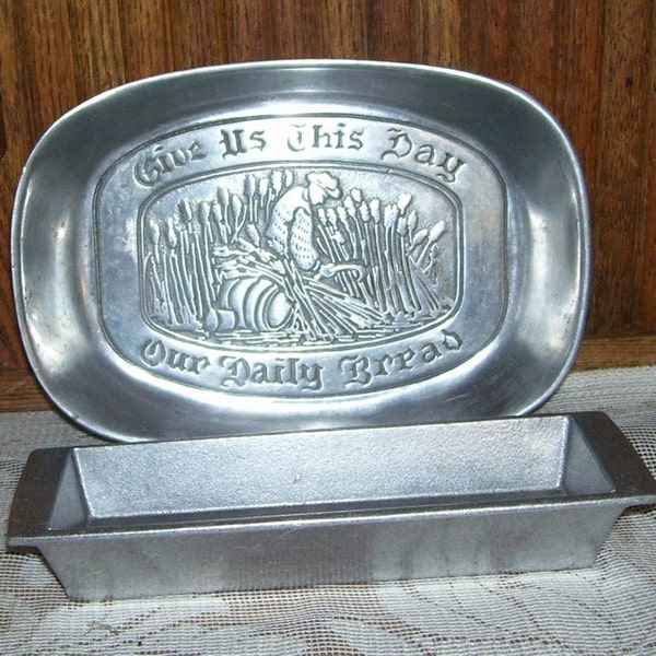 Pewter Tray Give Us This Day Our Daily Bread - Etsy