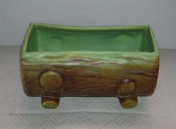 Rumrill Log Pottery Planter George Rumrill Red Wing Home - Etsy