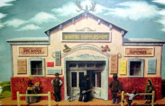 Artist Alice Smith Western Town RePrint 1983 Western Town | Etsy