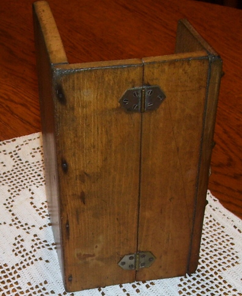 Antique Wood File Box Office Filing System Simple Account | Etsy