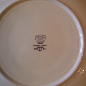 Edwin M. Knowles China Co. 4 Yorktown Golden Wheat Handle Plates - Etsy