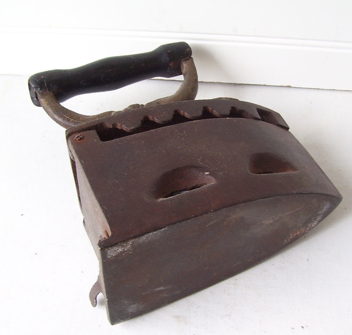Antique Cast Iron Coal Clothes Press Vintage Primitive Iron - Etsy