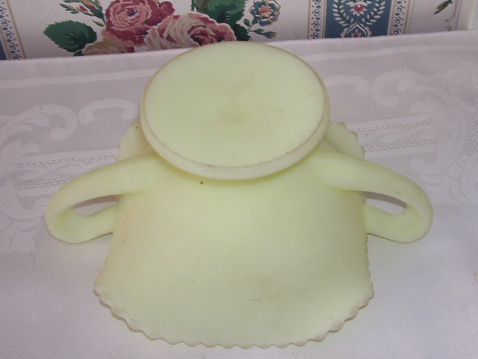 Fenton Lime Green Uranium Vaseline Glass Candy Dish Fenton | Etsy