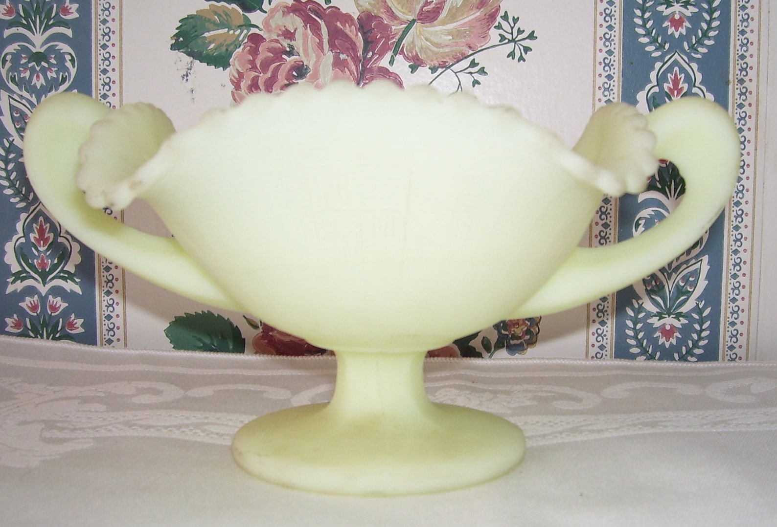 Fenton Lime Green Uranium Vaseline Glass Candy Dish Fenton - Etsy