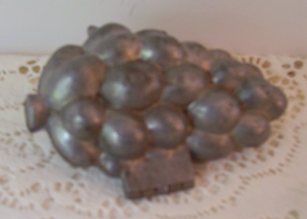 Pewter Grape Ice Cream Mold - Jellow Mold - Vintage Pewter- Vintage ...