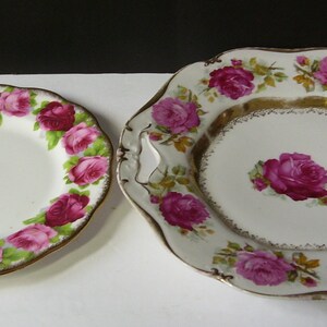 Antique German Prov. E.S. Saxe Plate and Small Royal Albert - Etsy
